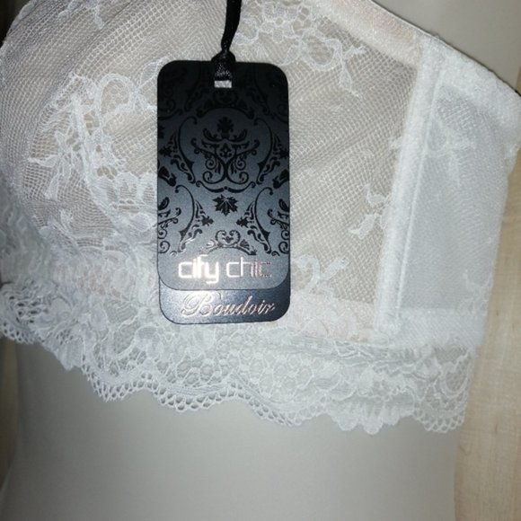 City Chic | Intimates & Sleepwear | Last Set City Chic White Lace Bra ...